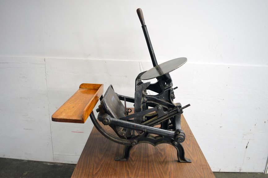 Lot #95: Chandler & Price Table Top Pilot Press - WireBids